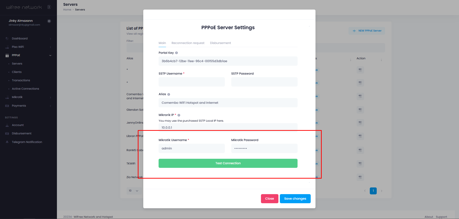WiFree Network | Payment Reminder